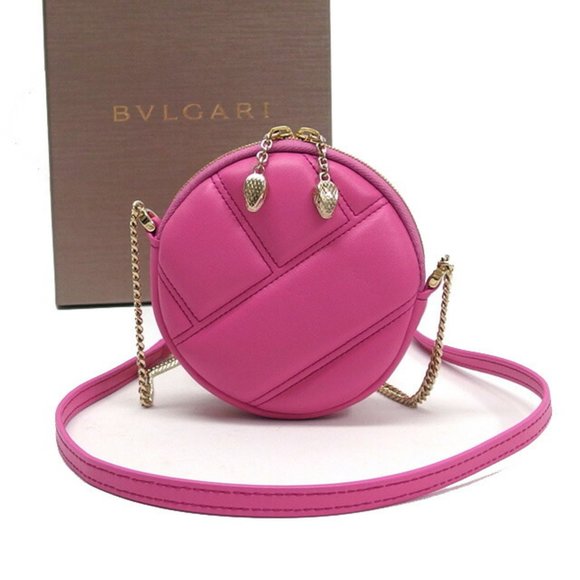 BVLGARI | Bags | Bvlgari Bulgari Serpenti Cabochon Micro Pouch Pink ...